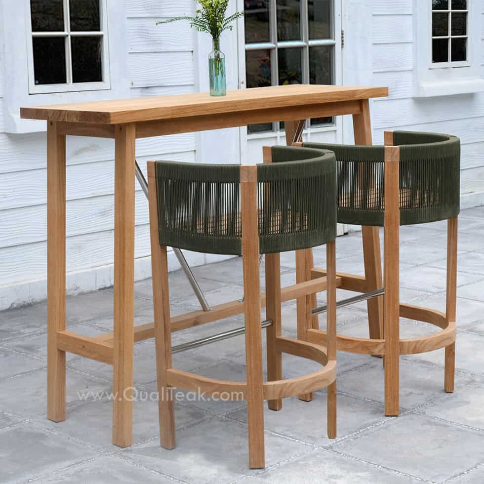 Shop Andes Teak Bar Table - Outdoor Style & Durability